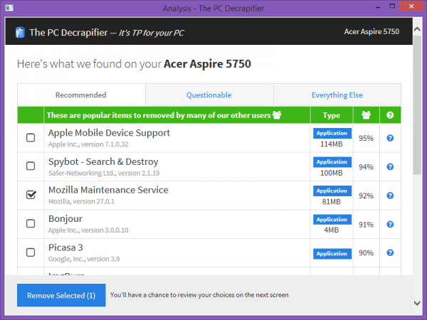 PC Decrapifier - Eliminar demos y basura del sistema y equipos nuevos ...