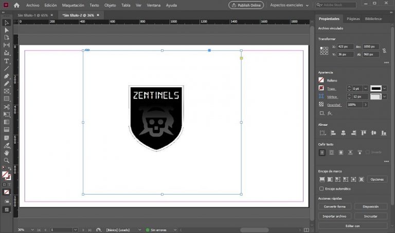 Adobe Indesign CC 2020 - Versión 15.1.2 - Artista Pirata