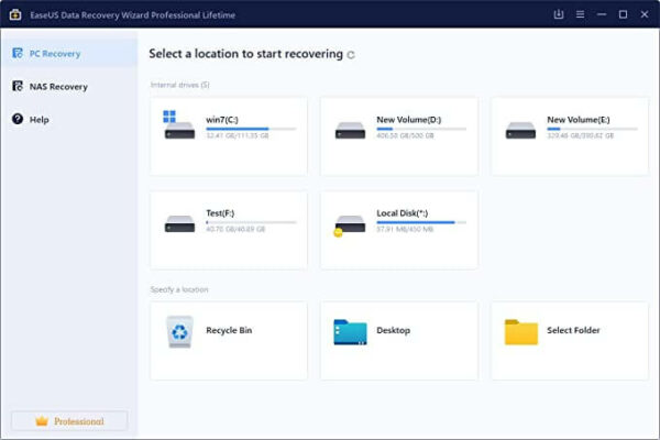EaseUS Data Recovery Wizard Professional - 1PC/Mac