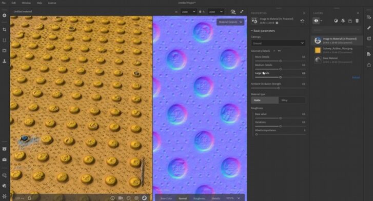 Adobe Substance 3D Sampler 2024 - Creación de texturas 3D - Artista Pirata