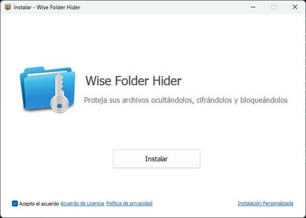 Wise Folder Hider Pro - Ocultar y proteger carpetas personales - Artista Pirata