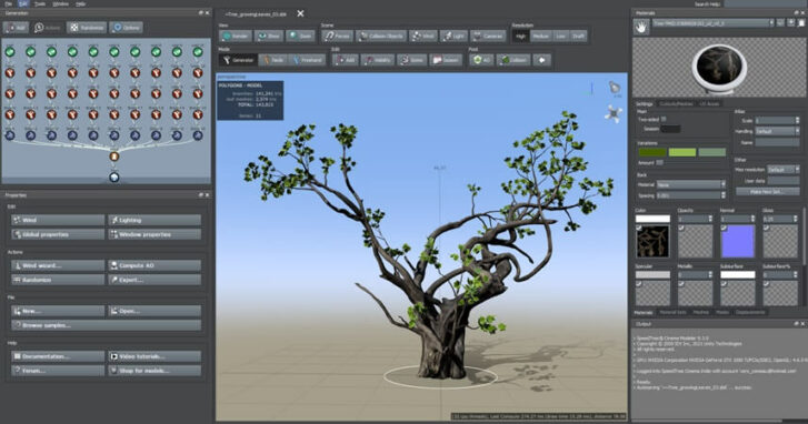SpeedTree Modeler Pro - Crear árboles y vegetación 3D - Artista Pirata