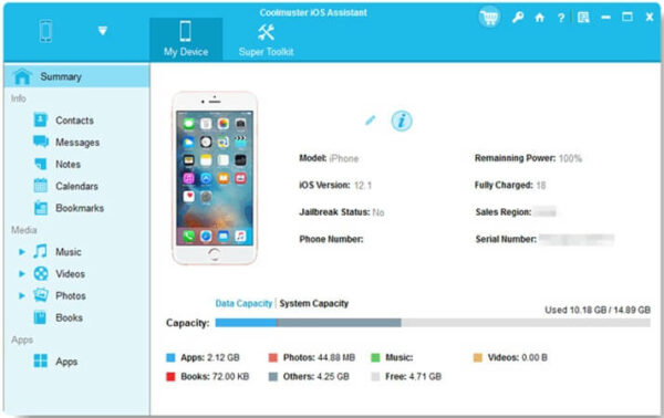 Coolmuster IOS Assistant - Transfiere archivos de iPhone y iPad ...