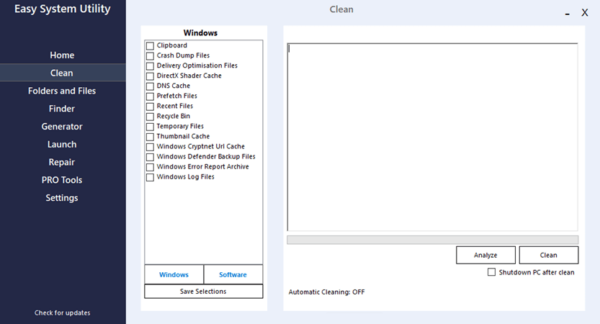 Easy System Utility – Deja tu ordenador como el primer día - Artista Pirata