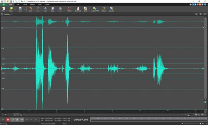 NCH WavePad – Editor de audio con efectos de sonido - Artista Pirata